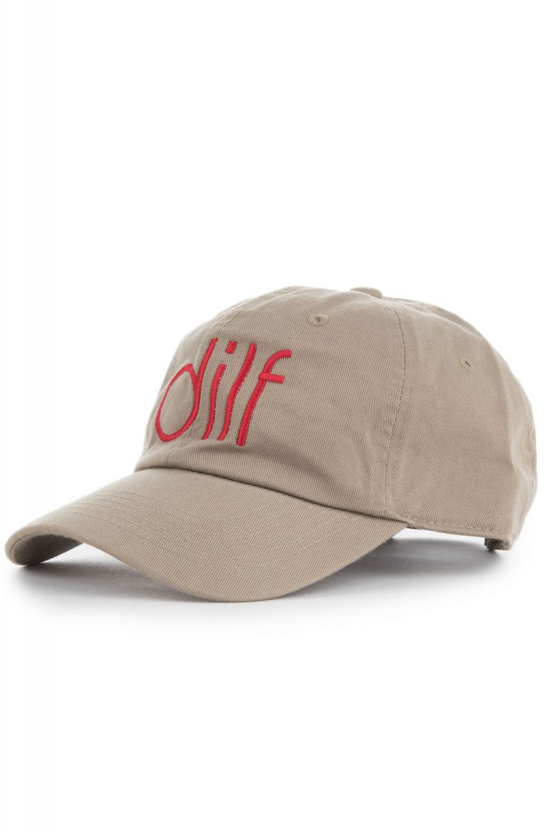 THE PLAGUE The Red DILF Dad Hat in Khaki DILF-001 - PLNDR