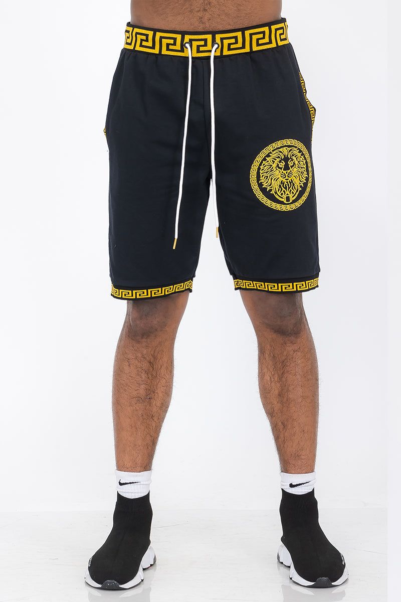 WEIV Lion Head Shorts EMS4101-BLACK - Karmaloop