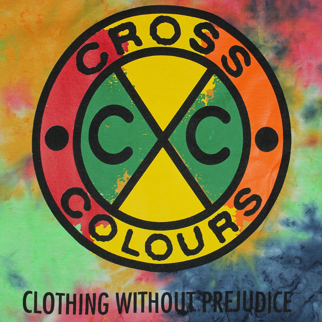 CROSS COLOURS Graffiti Logo L/S T-Shirt - Tie Dye C11317GRE-TDY - Karmaloop