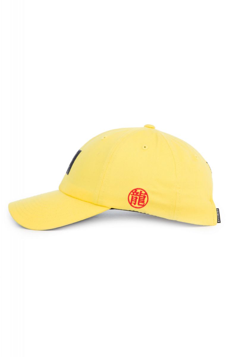 PRIMITIVE x Dragon Ball Z DBZ Goku Reflective Dad Hat in Yellow ...