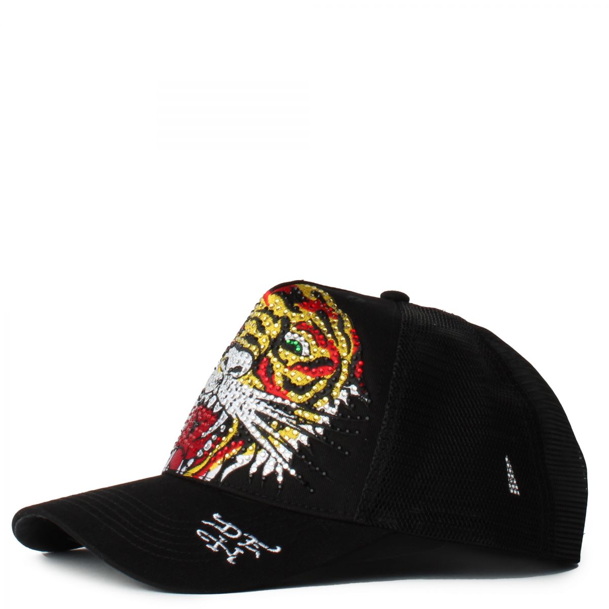 ED HARDY Rhinestone Tiger Trucker Hat EHH0001-1RS - Karmaloop