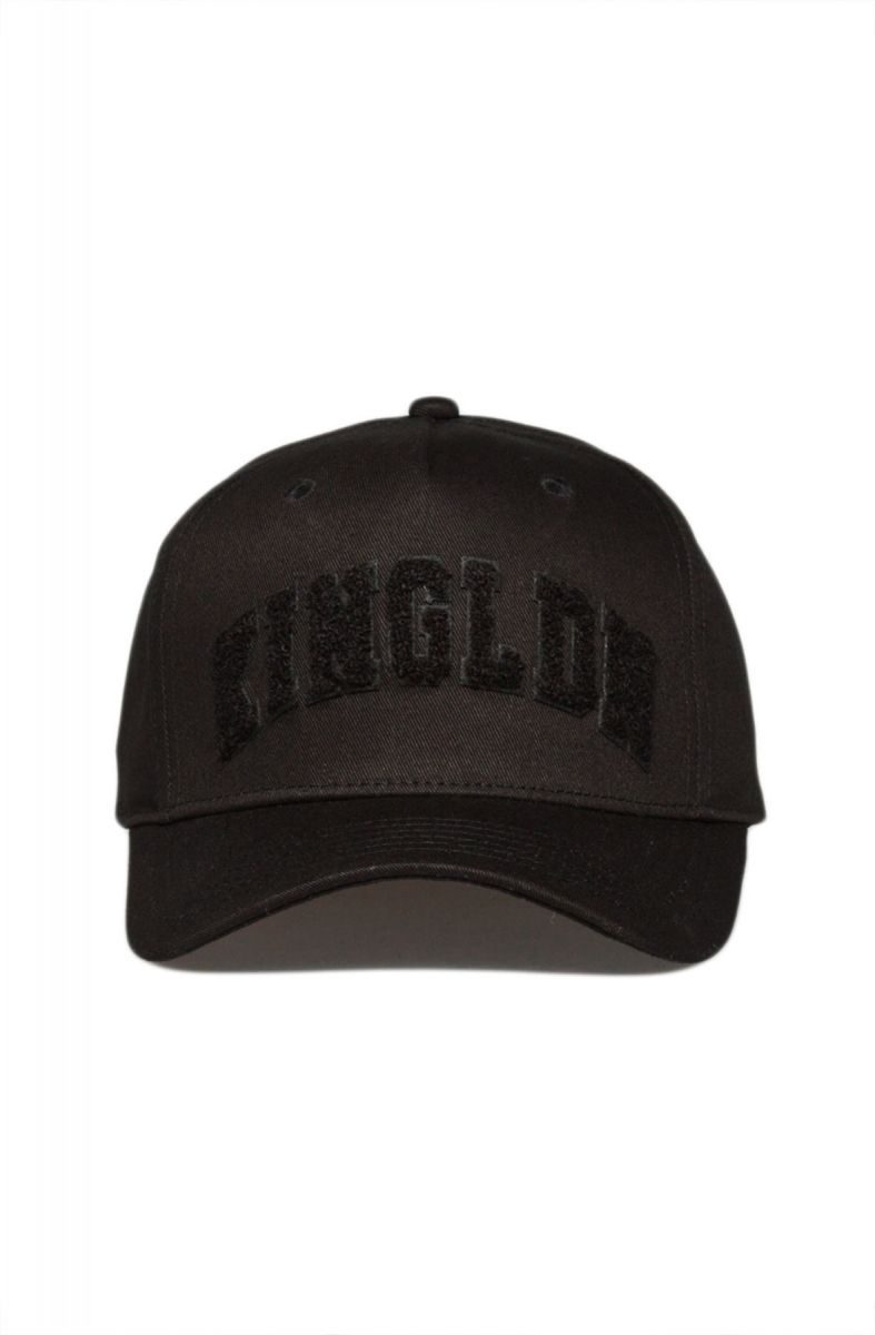KING APPAREL Blackwall Varsity Curved Peak Cap - Black AW20-BVCB-OS ...