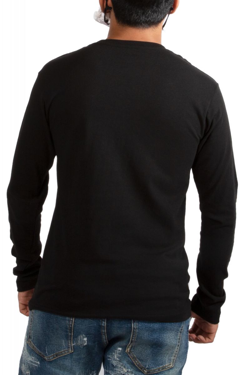 REASON Social Distance Long Sleeve Tee CV-T08-BLK - Karmaloop