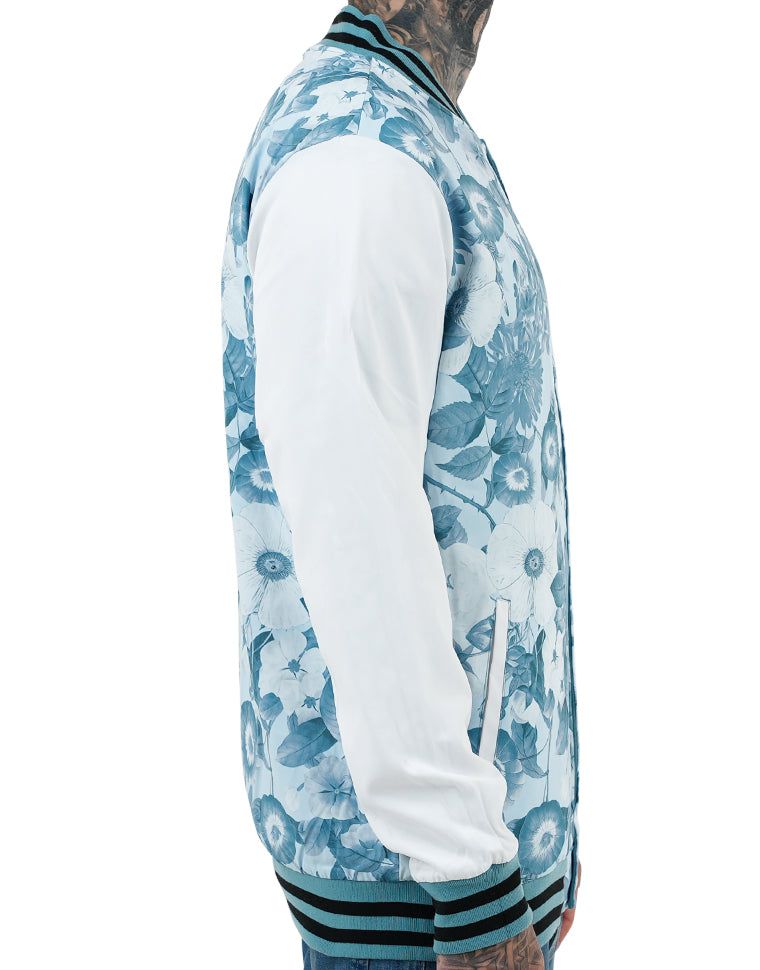 HIDEOUT Dawn of an Era Reversible Varsity Jacket THC-DA-SM-MALLARDBLUE ...