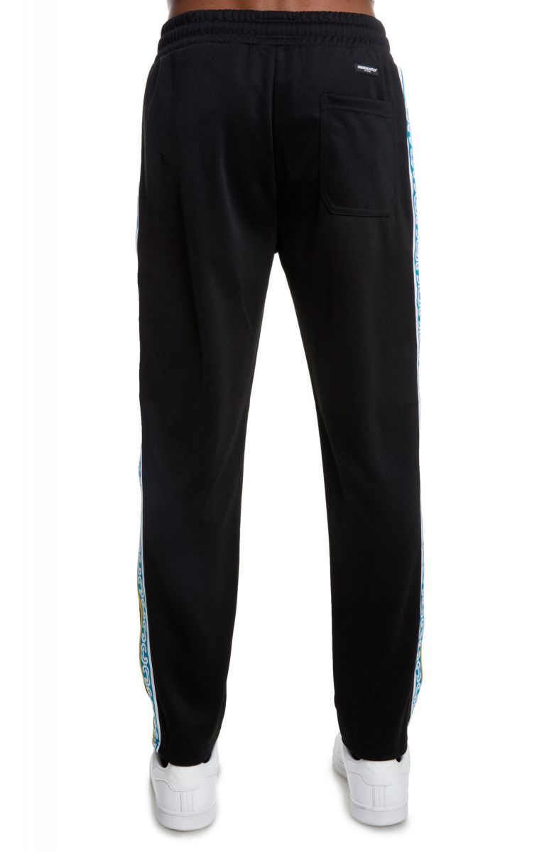 CROOKS AND CASTLES The CNC Track Pant in Black I1870501 - Karmaloop