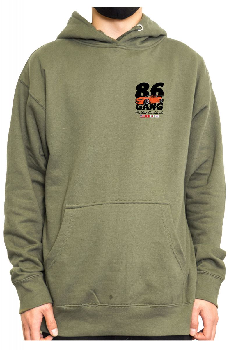 MINT Mint 86 Gang Hoodie-Olive MH86-OL - Karmaloop