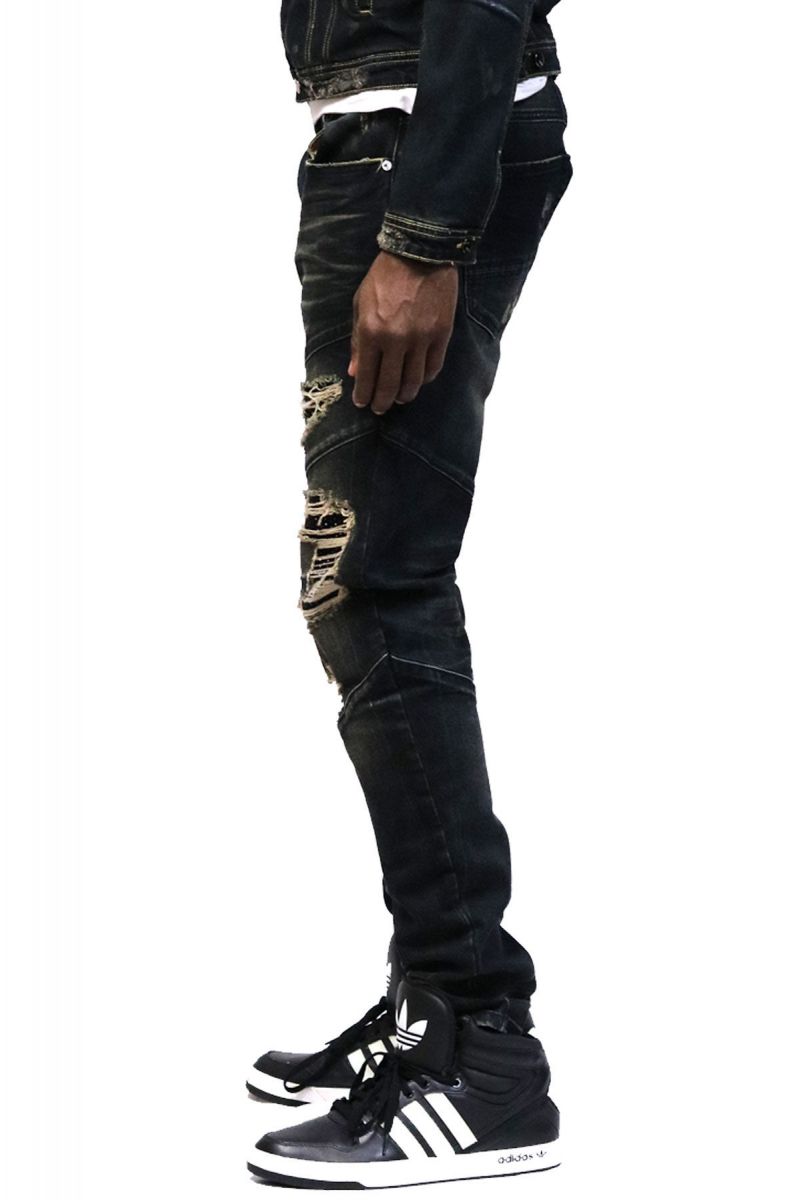 KLEEP Rifle New Washed Skinny Denim Pants KP-3320-RIFLE - Karmaloop