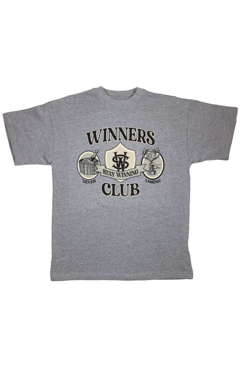 STAY WINNING Winners Club Grey Tee SW-0374 - Karmaloop