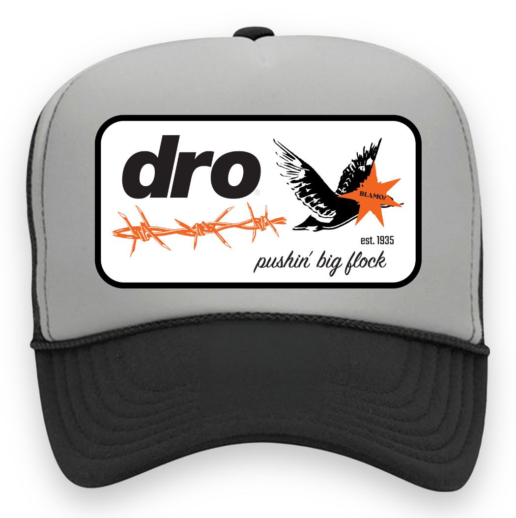 DRO Hunt Club Trucker Hat - Black/Grey -9AA9F8-BLACKGREY - Karmaloop