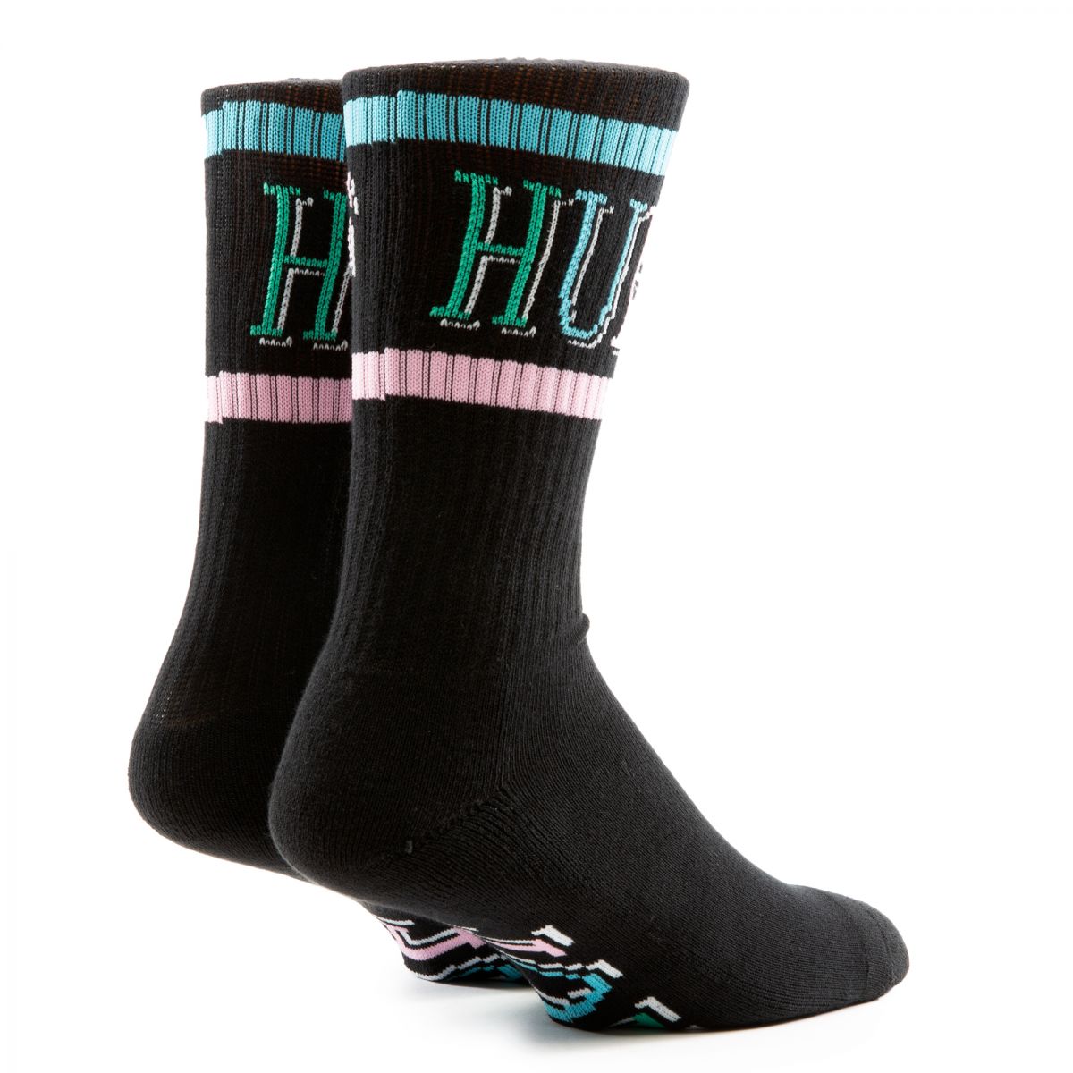 HUF 8 Bit Logo Socks SK00589-BLK - Karmaloop