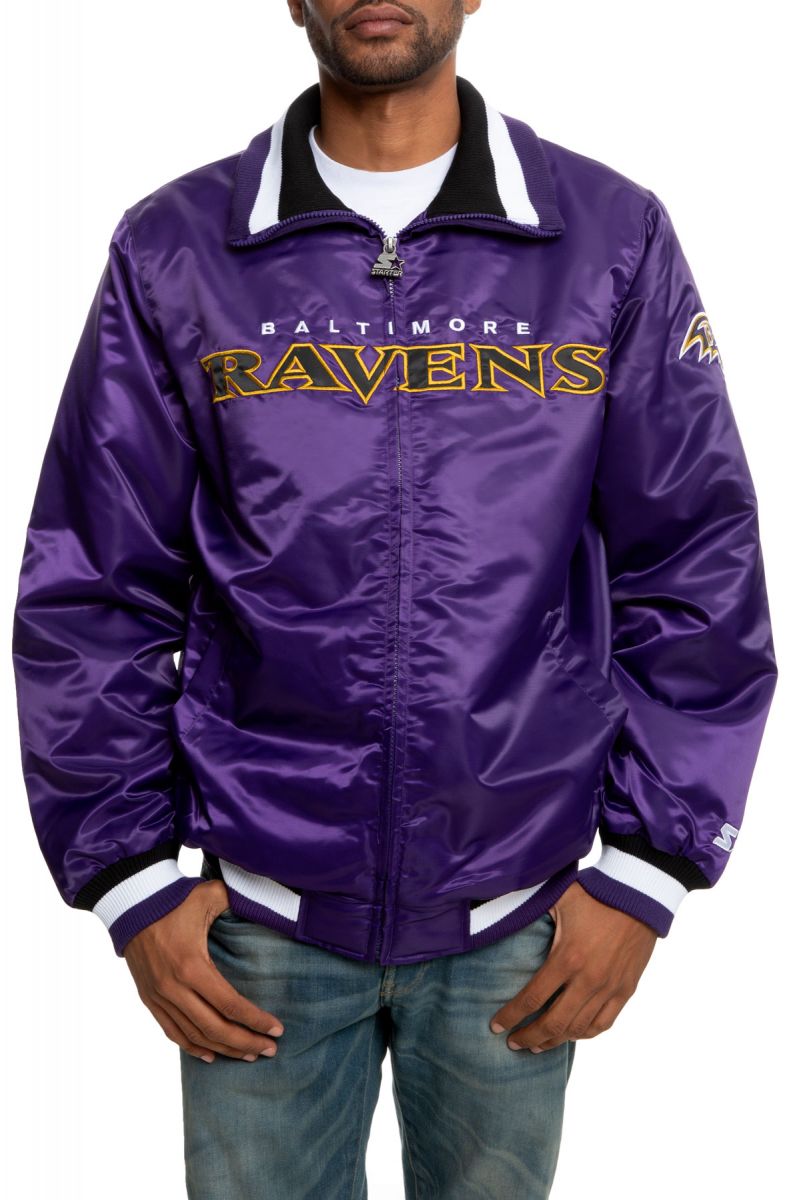 STARTER Baltimore Ravens Varsity Jacket LS800697-RAV - Karmaloop