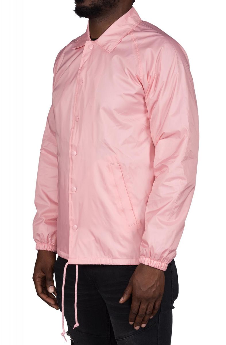 SEIZE&DESIST Phil Coaches Jacket (Pink) SD3051-PINK - Karmaloop
