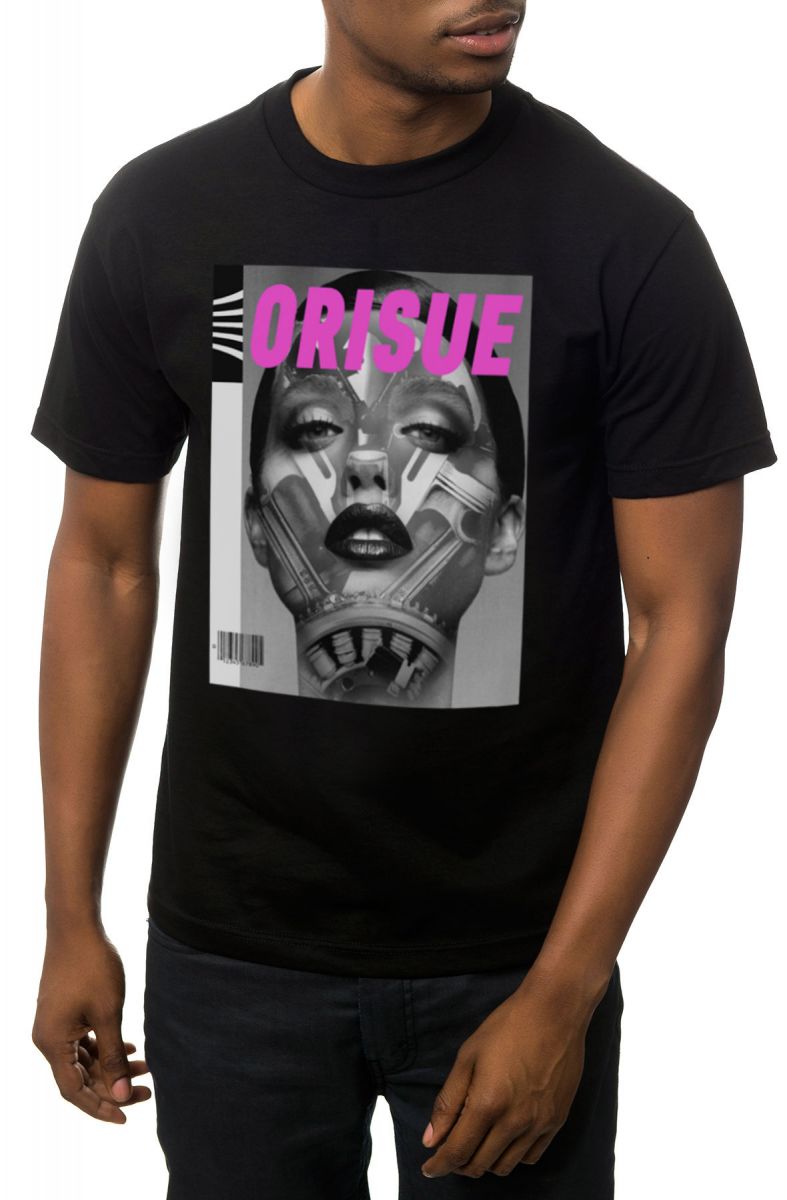 ORISUE The Engine Issue Tee in Black OR-SV-ENGINEISSUE-TEE-BLK - PLNDR