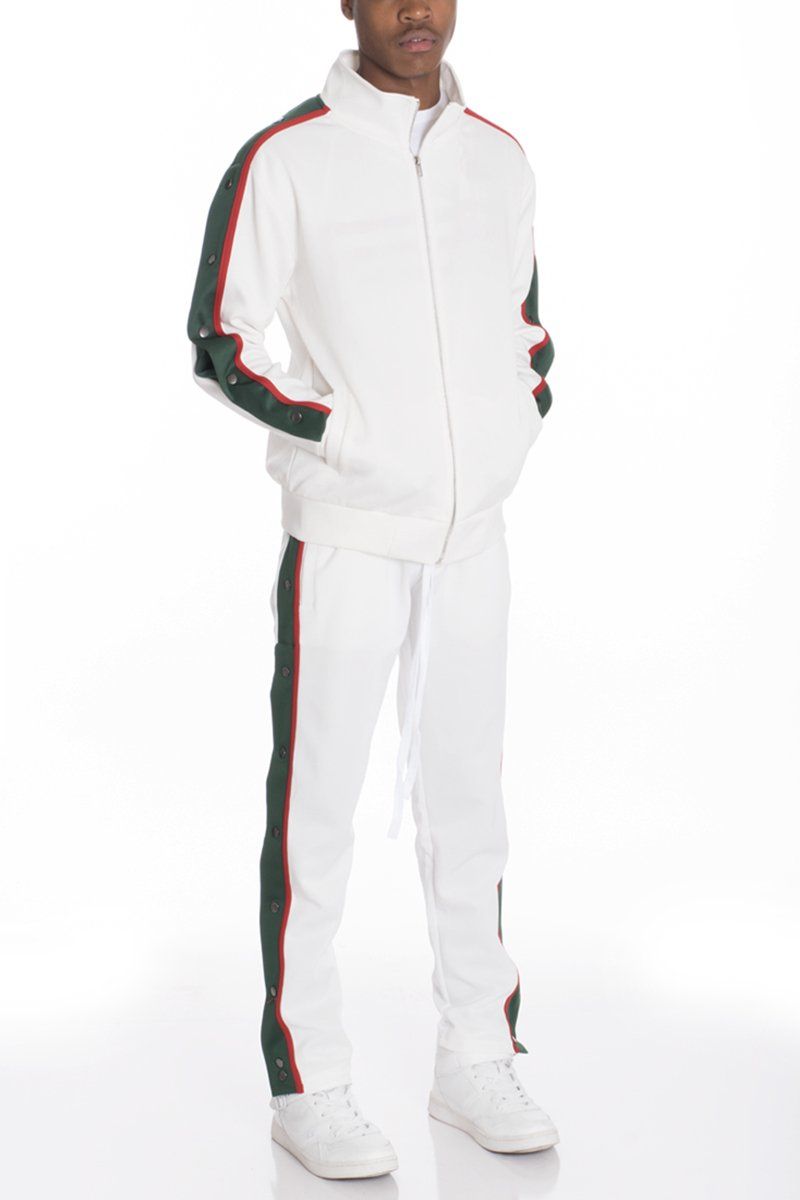 WEIV SNAP BUTTON TRACK SET SET0793-WH - Karmaloop