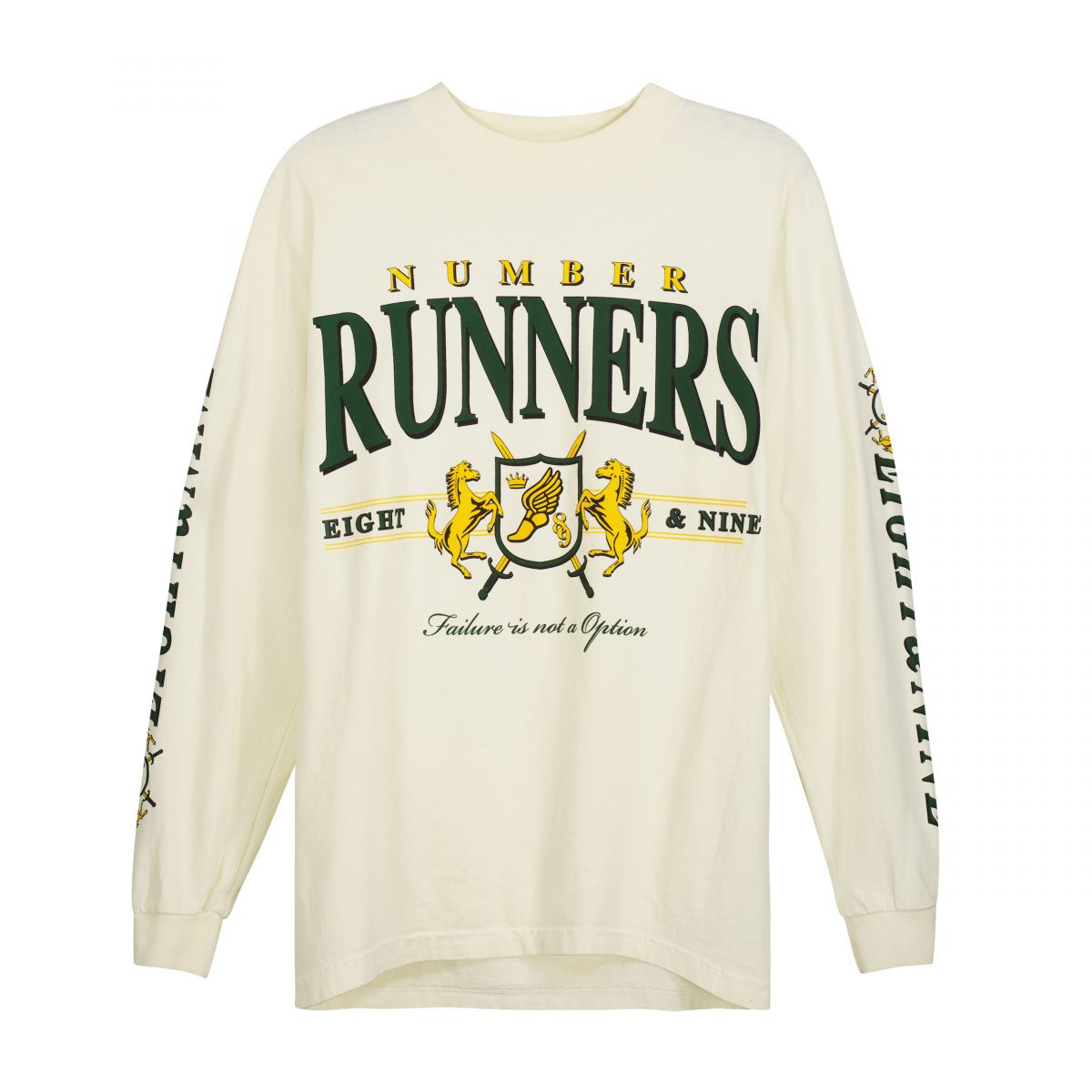 8&9 MFG CO. Runners Long Sleeve Tee LSRUNNCRM-CREAM - Karmaloop