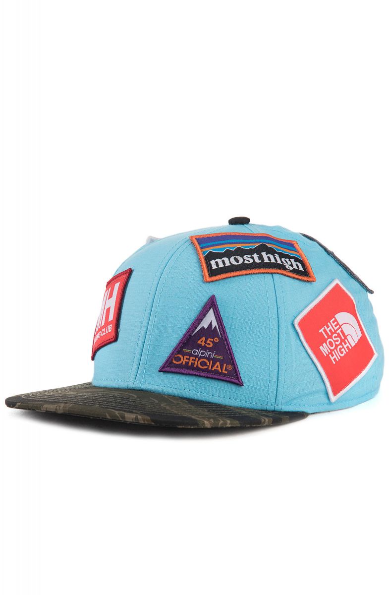 OFFICIAL CROWN OF LAUREL The MHC Mountain Logo Patchwork Snapback Hat ...
