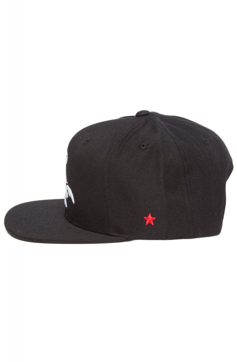 SSUR Hat Scorpion 6 Panel Snapback Black