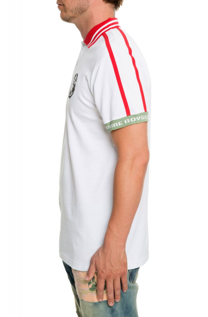 BILLIONAIRE BOYS CLUB The Scout Polo in Bleach White 881-2310-WHT ...