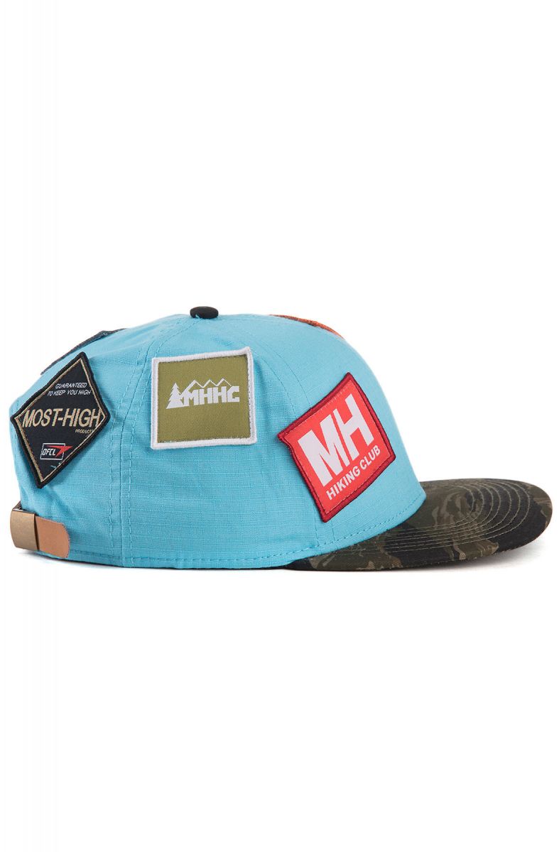 OFFICIAL CROWN OF LAUREL The MHC Mountain Logo Patchwork Snapback Hat ...