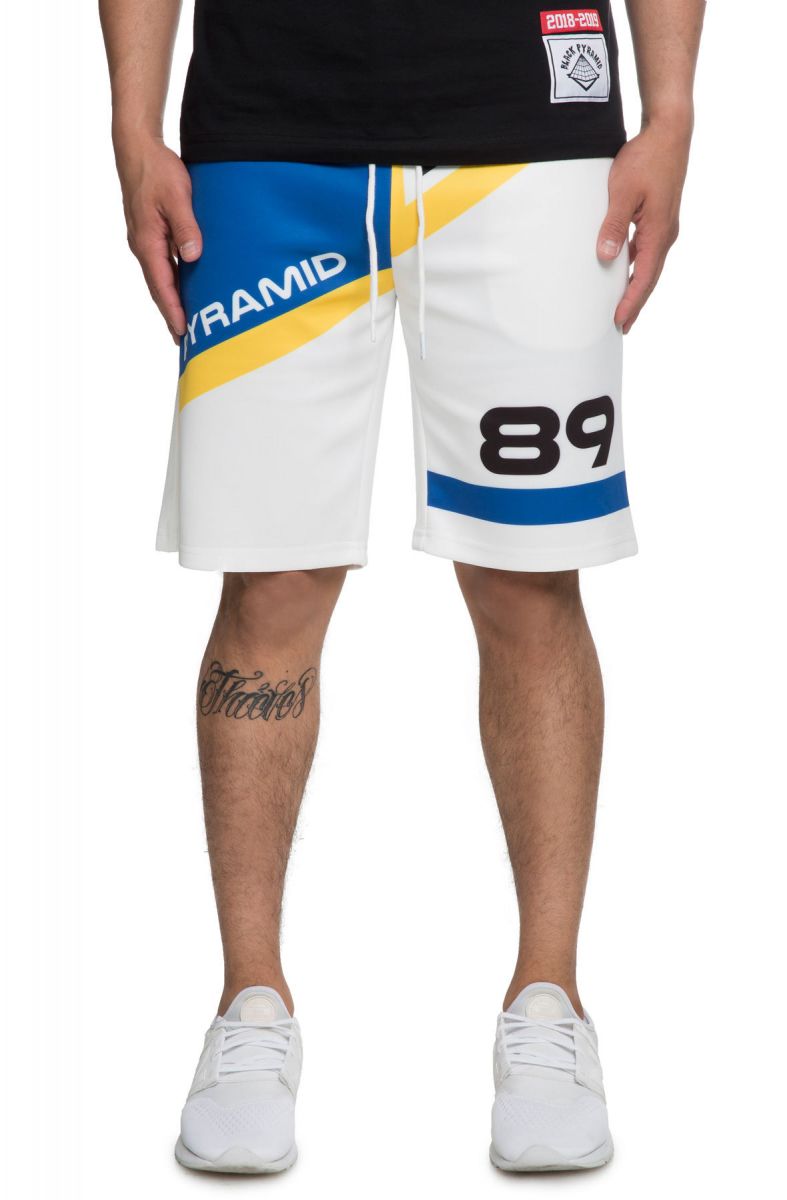 BLACK PYRAMID The Color Pyramid 89 Shorts in White Y3161274-WHT - Karmaloop