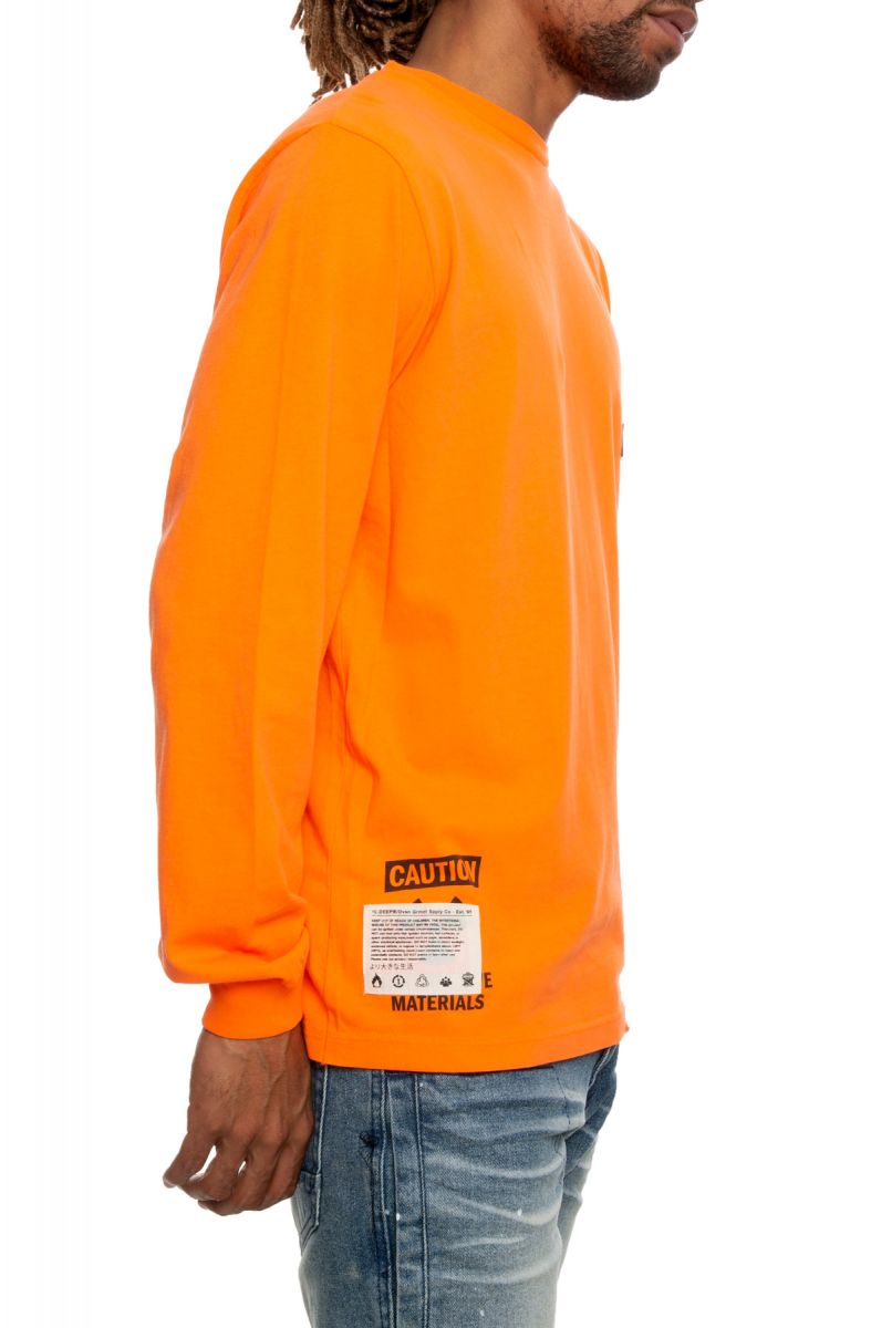 10 DEEP Keep Back Long Sleeve Tee in Neon Coral 191TD4006-NEON - Karmaloop