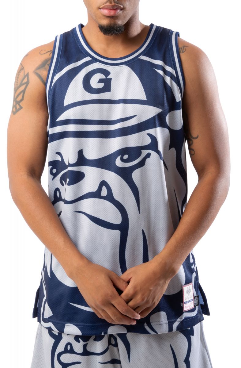 MITCHELL & NESS Georgetown University Jersey TMTK3214-GTWYYPPPBLUE ...