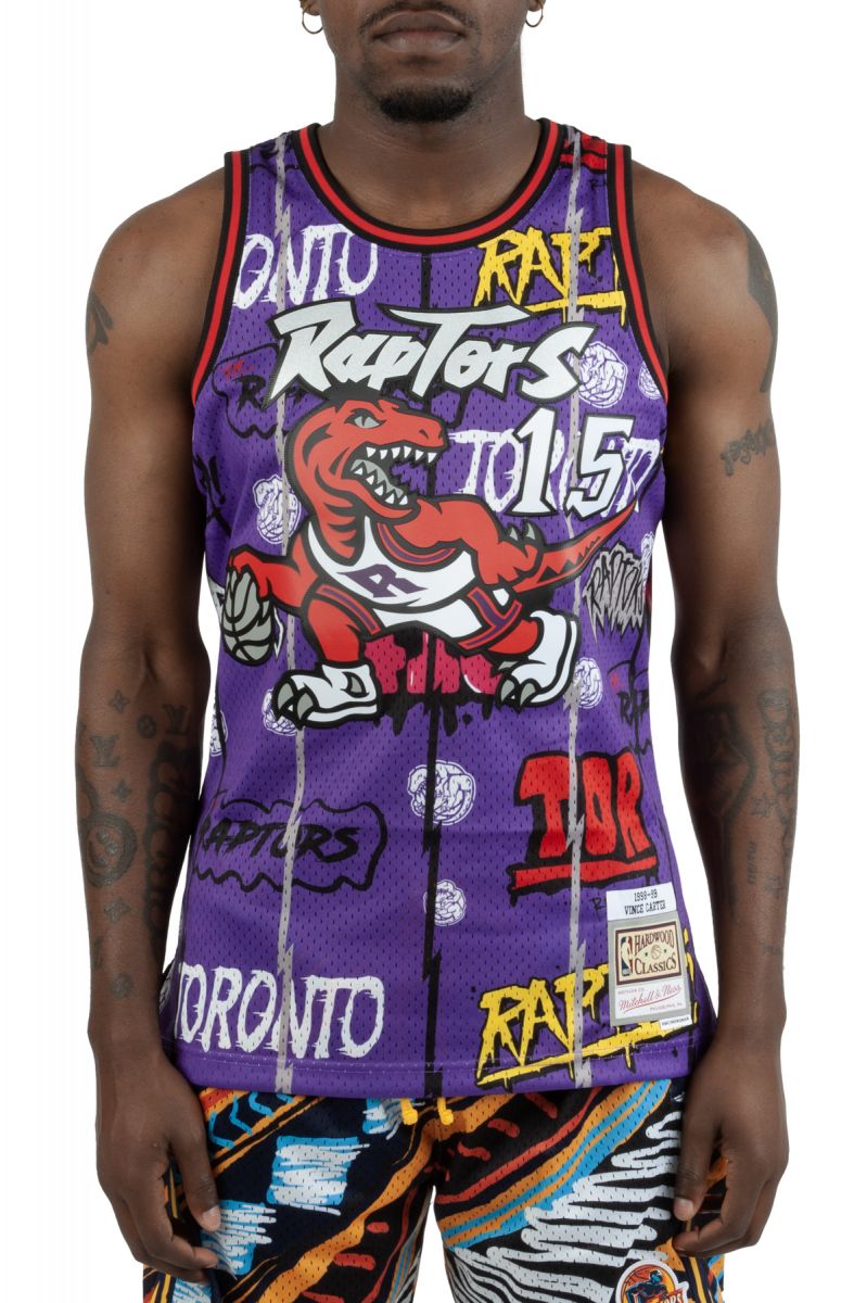 MITCHELL & NESS NBA Slap Sticker Raptors Swingman Jersey TFSM4768 ...