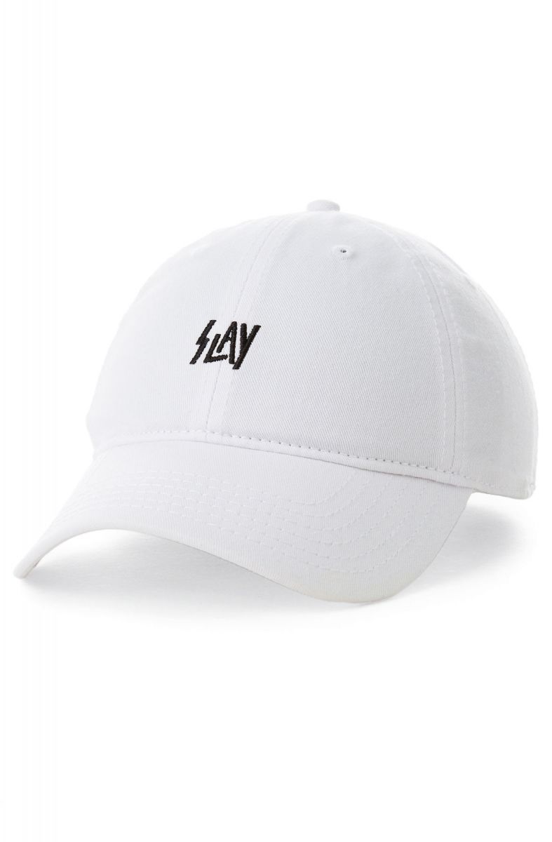 CAST SHADOW The Slay Dad Hat in White CSFA17SLY-WHT - PLNDR