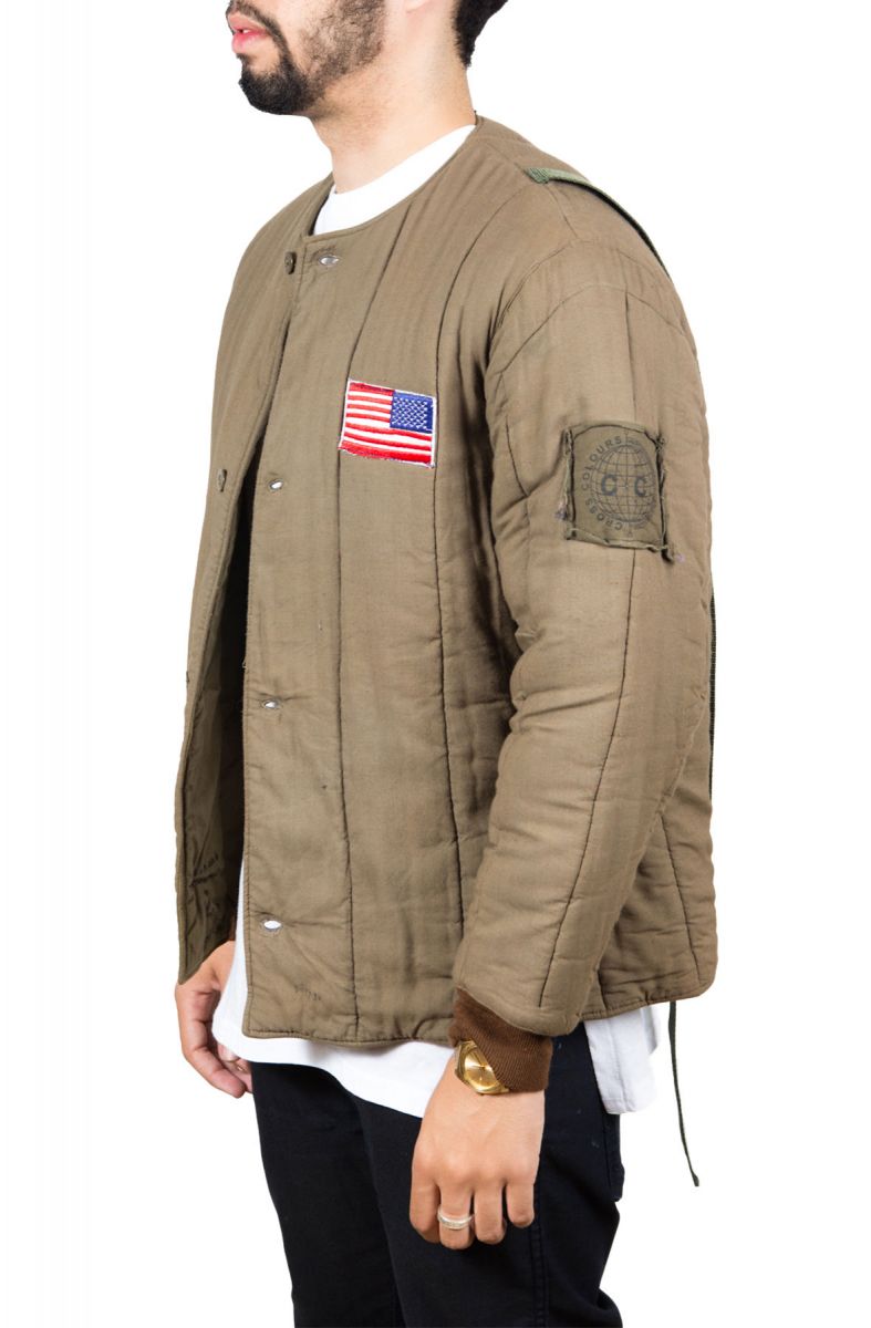 CROSS COLOURS The Vintage Puff Liner in Olive Drab M61488PF-ODB - PLNDR