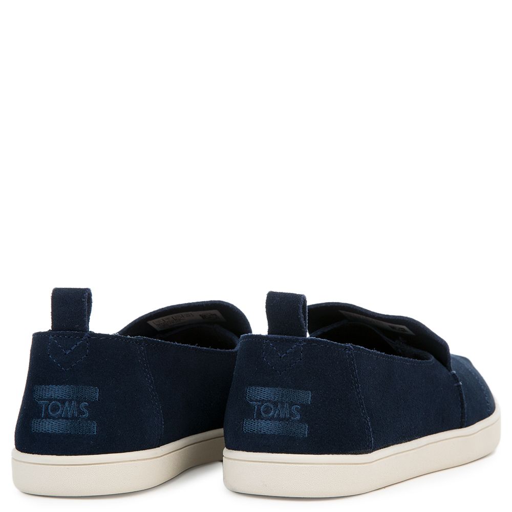TOMS Toms Deconstructed Alpargata Navy Suede Flats NAVY 10010881 ...