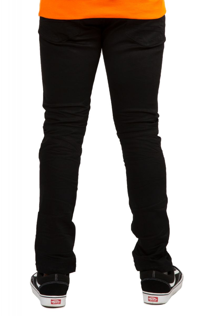 SMOKE RISE Sean Knee Panel Jean JP20223-BLK - Karmaloop