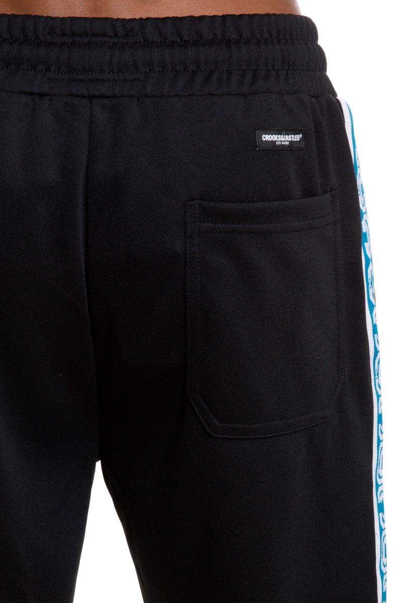 CROOKS AND CASTLES The CNC Track Pant in Black I1870501 - Karmaloop