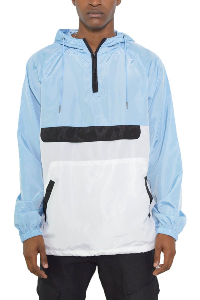 WEIV Colorblock Anorak AK291-0-BLUEWHITE - Karmaloop