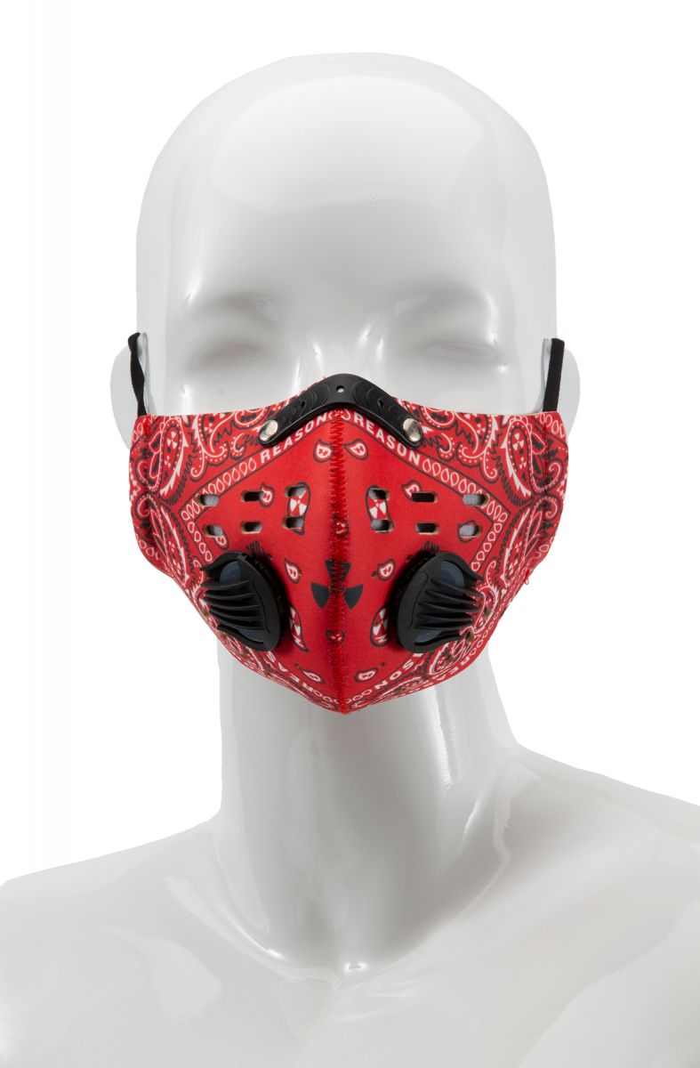 REASON Bandana Vented Mask FM-21RED - Karmaloop