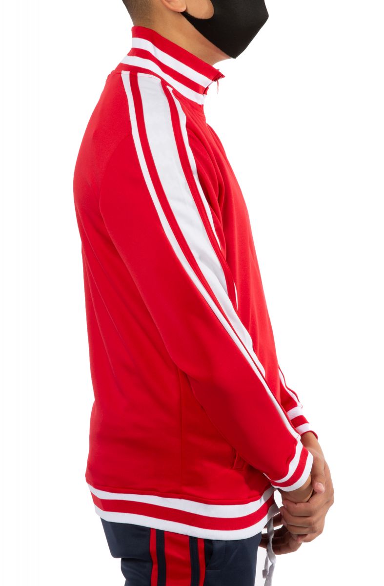 FBRK Shane Striped Jacket 9A2-501REDWT - Karmaloop