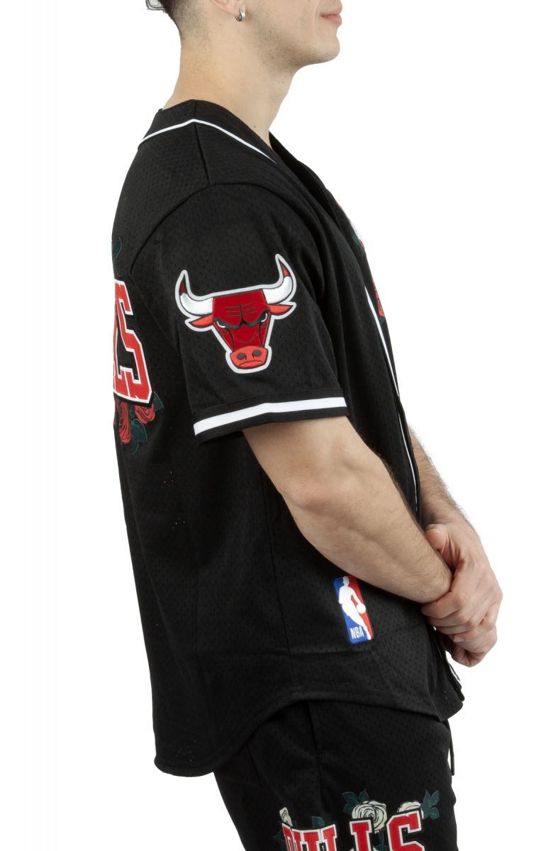 PRO STANDARD Bulls Roses Baseball Jersey BCB155743-BKR - Karmaloop