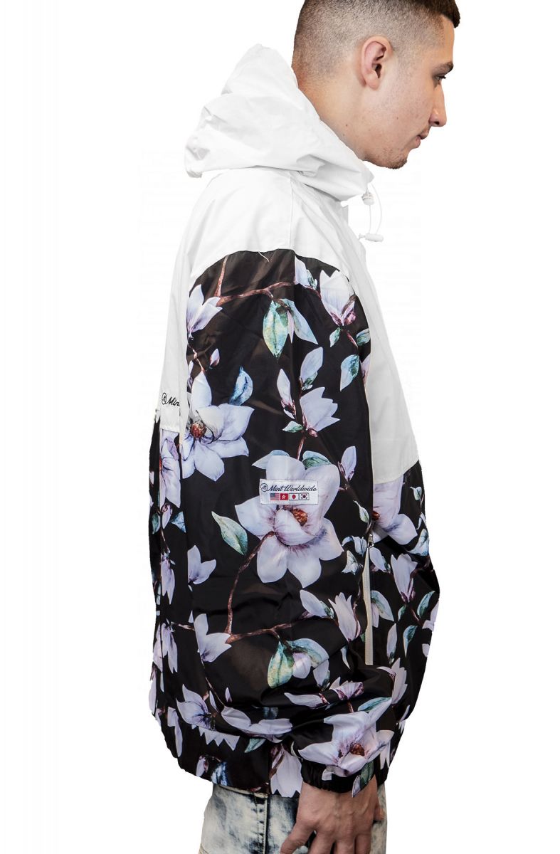 MINT Mint Windbreaker Jacket Floral White MWBJFL-WT - Karmaloop