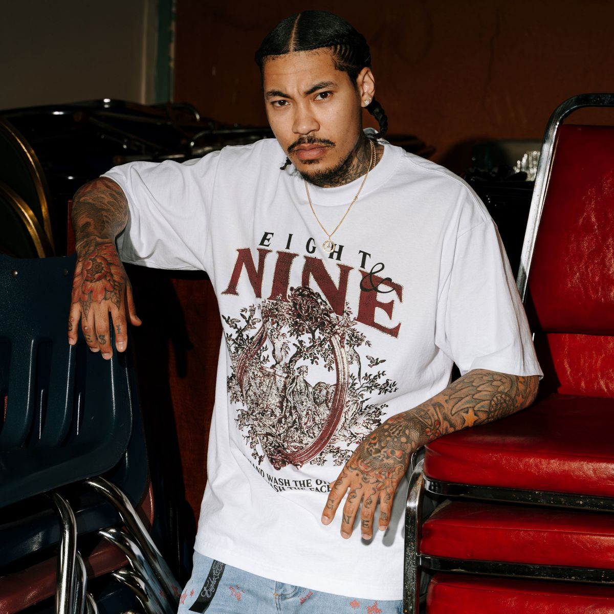 8&9 MFG CO. Wash Tee SSWASWHT-WHITE - Karmaloop