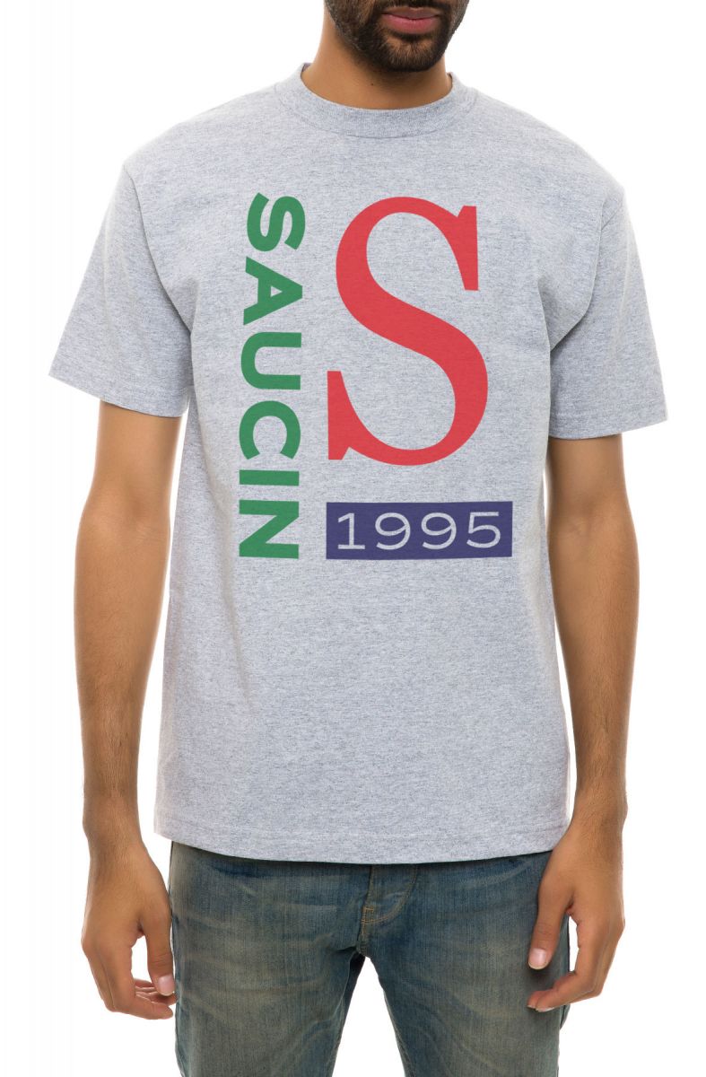 ONE DEGREE The Saucin 1995 Tee in Heather Grey SV-SAUCIN95-TEE-HGY ...