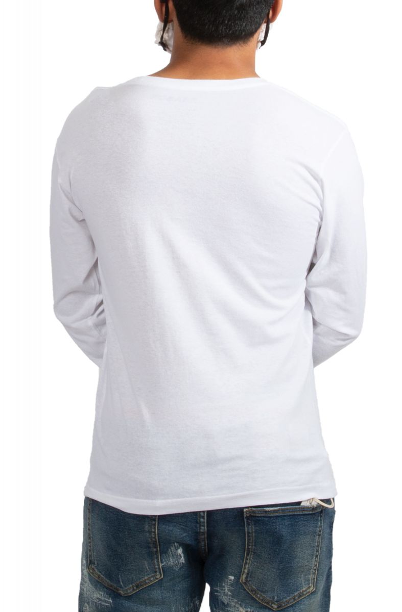 REASON Social Distance Long Sleeve Tee CV-T08-WHT - Karmaloop
