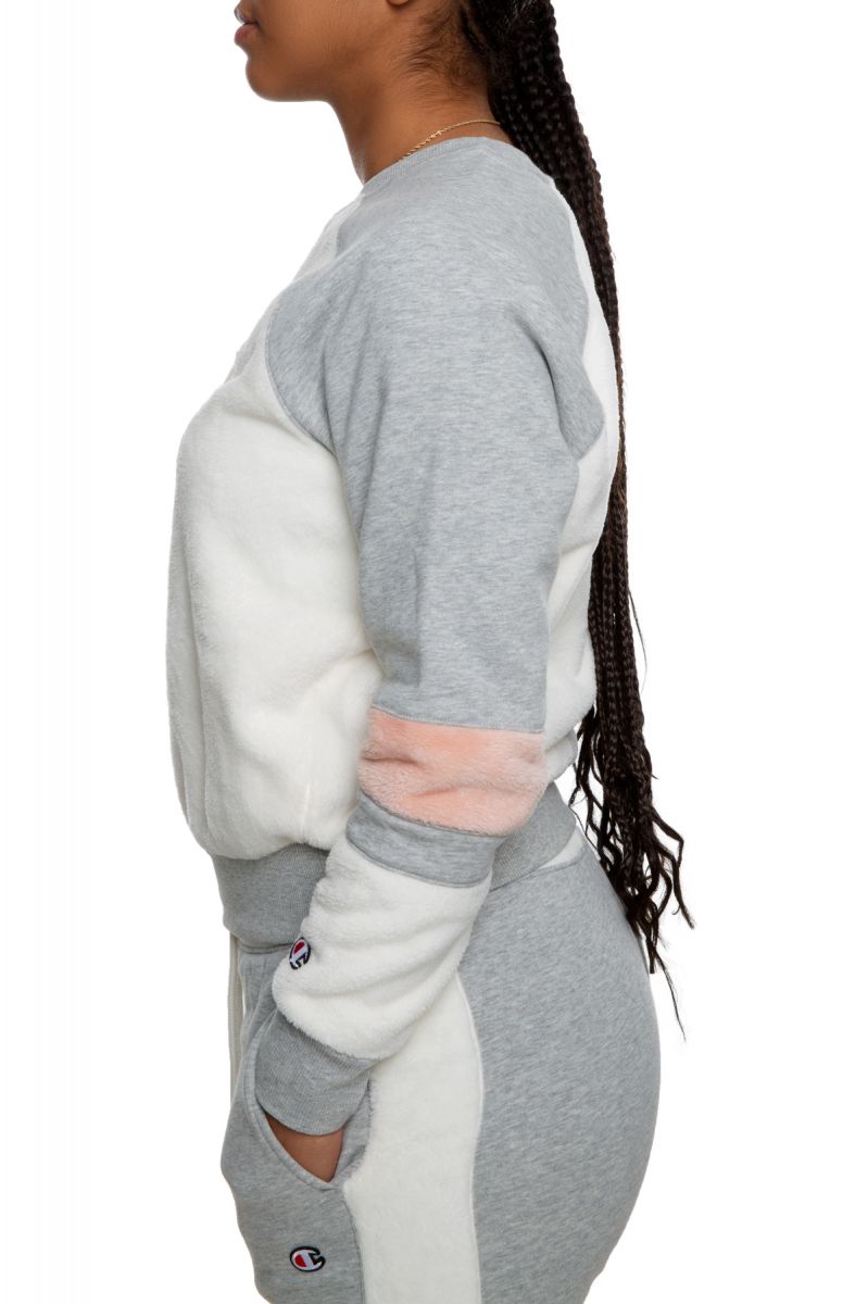 CHAMPION Faux Fur Crew WL412550238- 1QF - Karmaloop