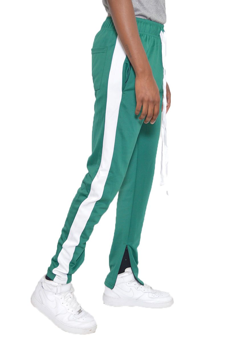 WEIV Classic Slim Fit Track Pants TP123-TEALWHITE - Karmaloop