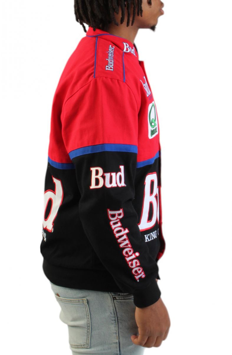 JH DESIGN Budweiser Racing Jacket KSH303BUD4-BLKRED - Karmaloop