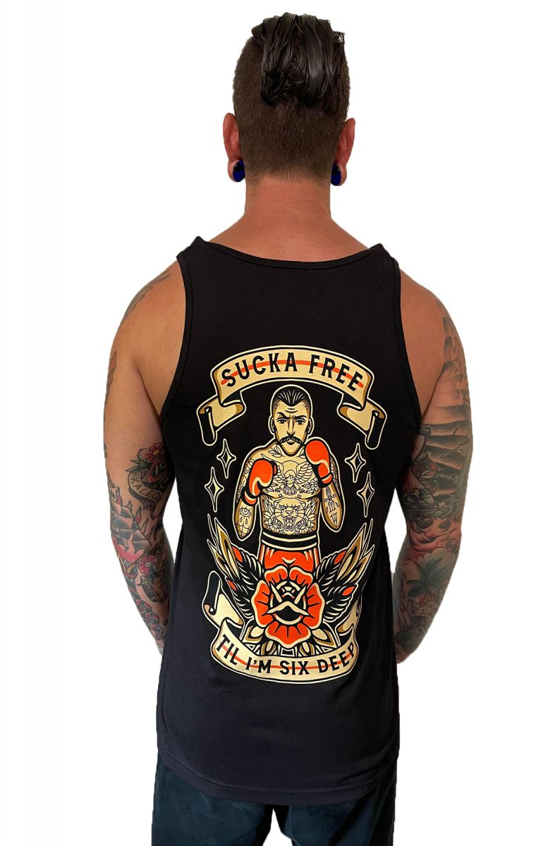 STILL PROUD SUCKA FREE Black Tank-Top SP00-45 - Karmaloop