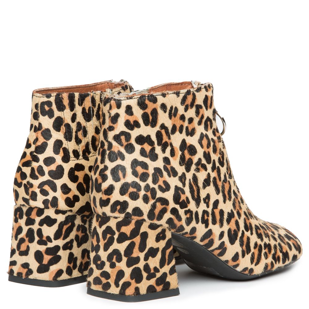 JEFFREY CAMPBELL Bossanova-F Cheetah Heeled Booties BOSSNOVA-F CHEETAH ...
