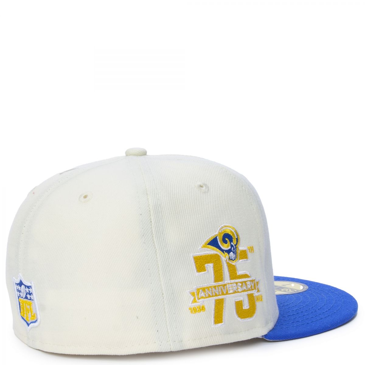 NEW ERA CAPS NFL Los Angeles Rams 75th Year Anniversary 59FIFTY Fitted ...