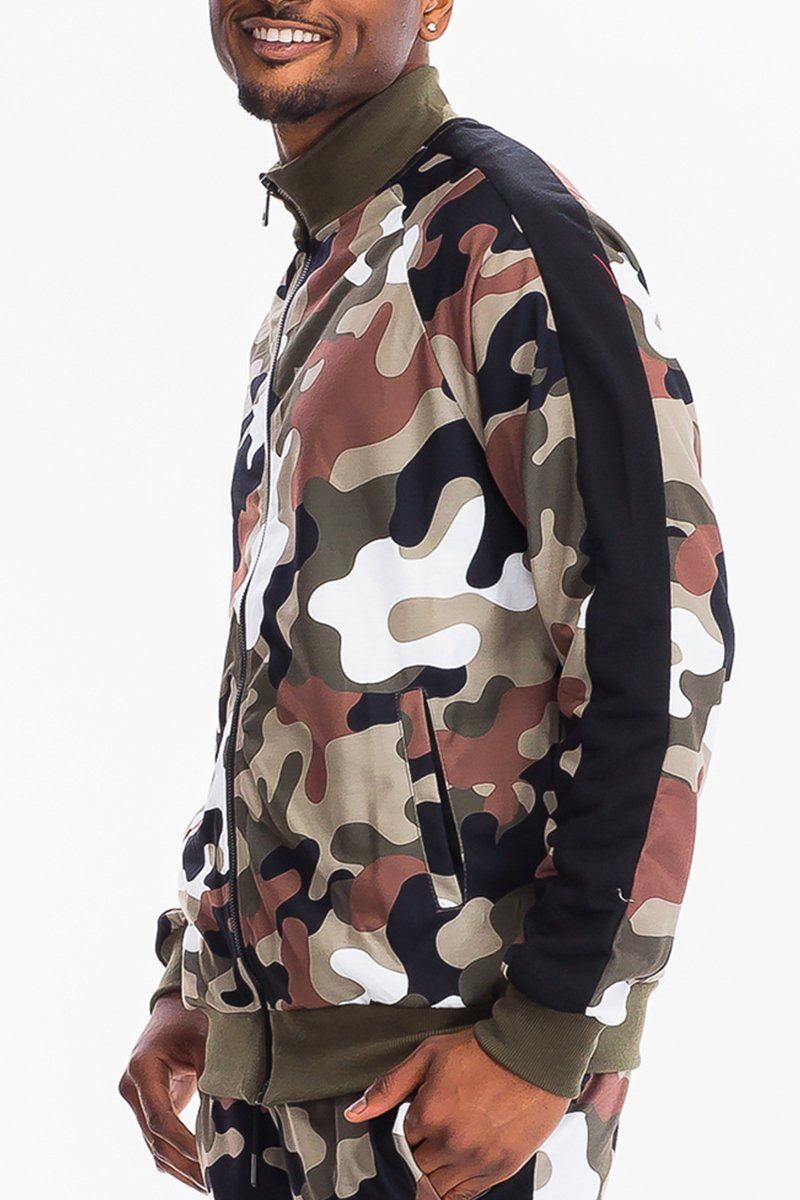 WEIV FULL CAMO TRACK JACKET TJ800-WOODCAMO - Karmaloop