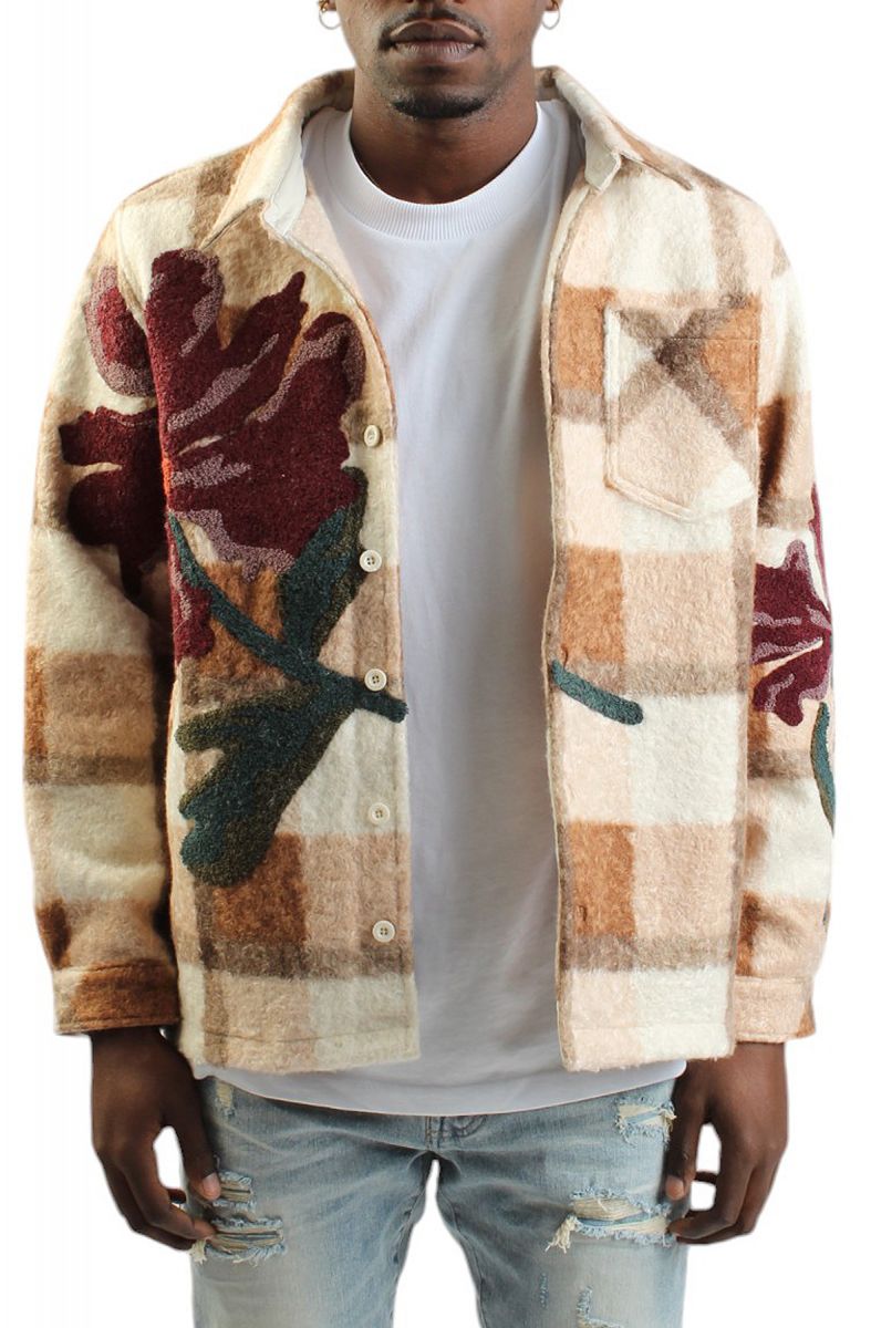 SMOKE RISE Oversized Flannel Shirt EH24776 - Karmaloop