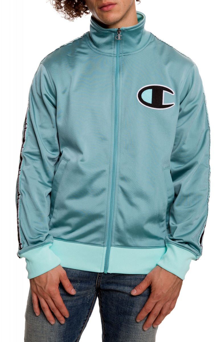 CHAMPION The Giant 'C' Taped seam track jacket in Eucalyptus Green ...