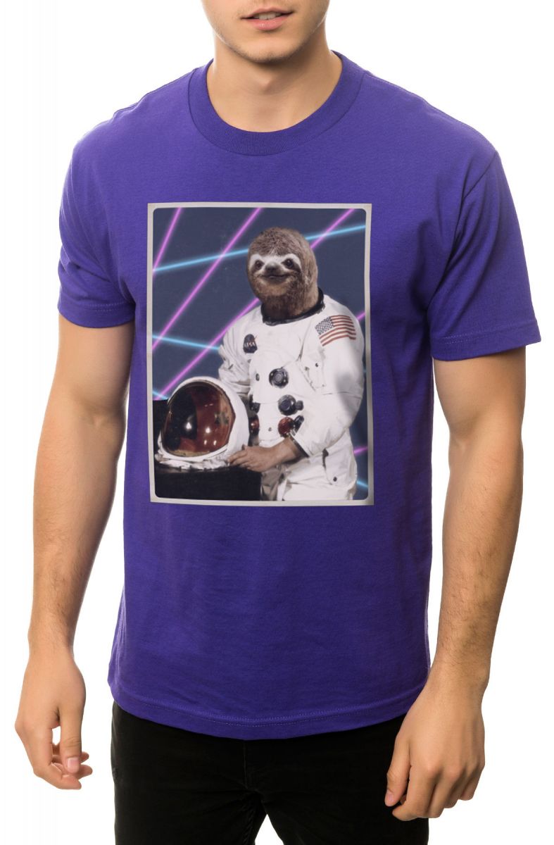 HOWIE DEW The Astro Sloth Tee in Purple SV-ASTROSLOTH-TEE-PUR - Karmaloop